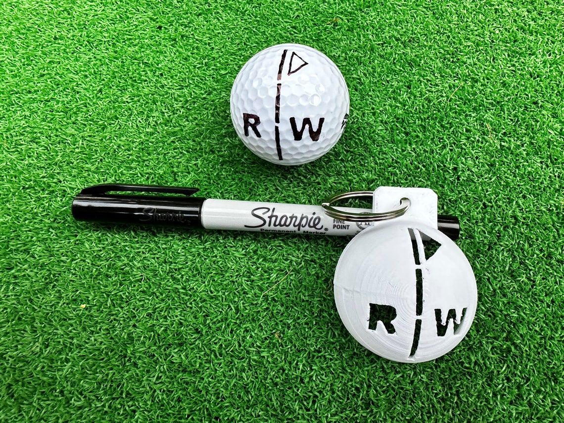Personalised Golf Ball Stencil - Etsy UK