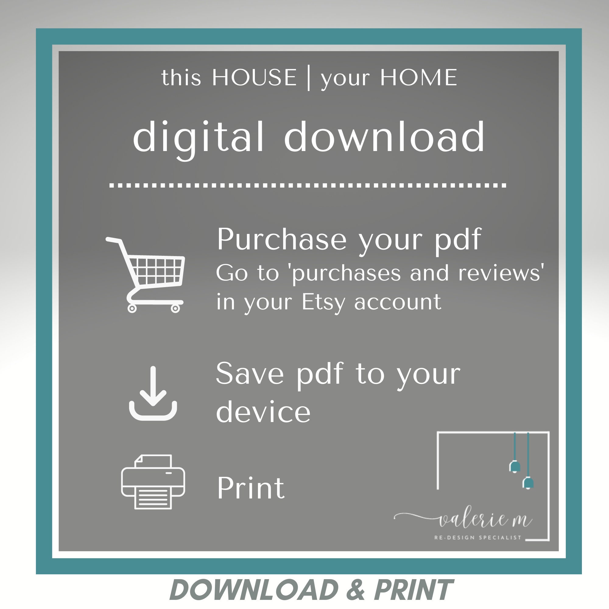 Room Audit Worksheet Room Design Tool Printable Download Renovation ...