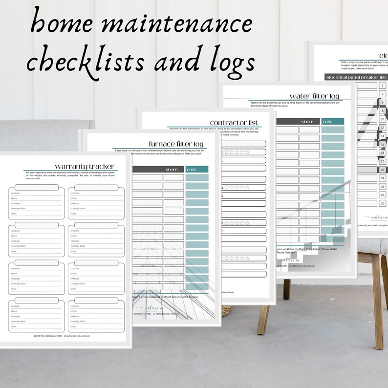 Home Renovation Planner New Homeowner Gift Home Remodel Planner ...