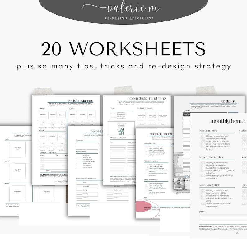 Home Renovation Planner New Homeowner Gift Interior Design Binder ...