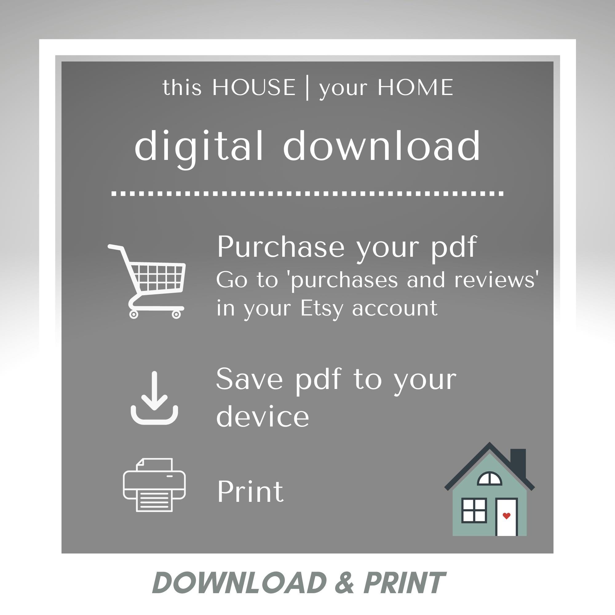 Home Improvement Log Tracker | Digital Download Log for Your House ...