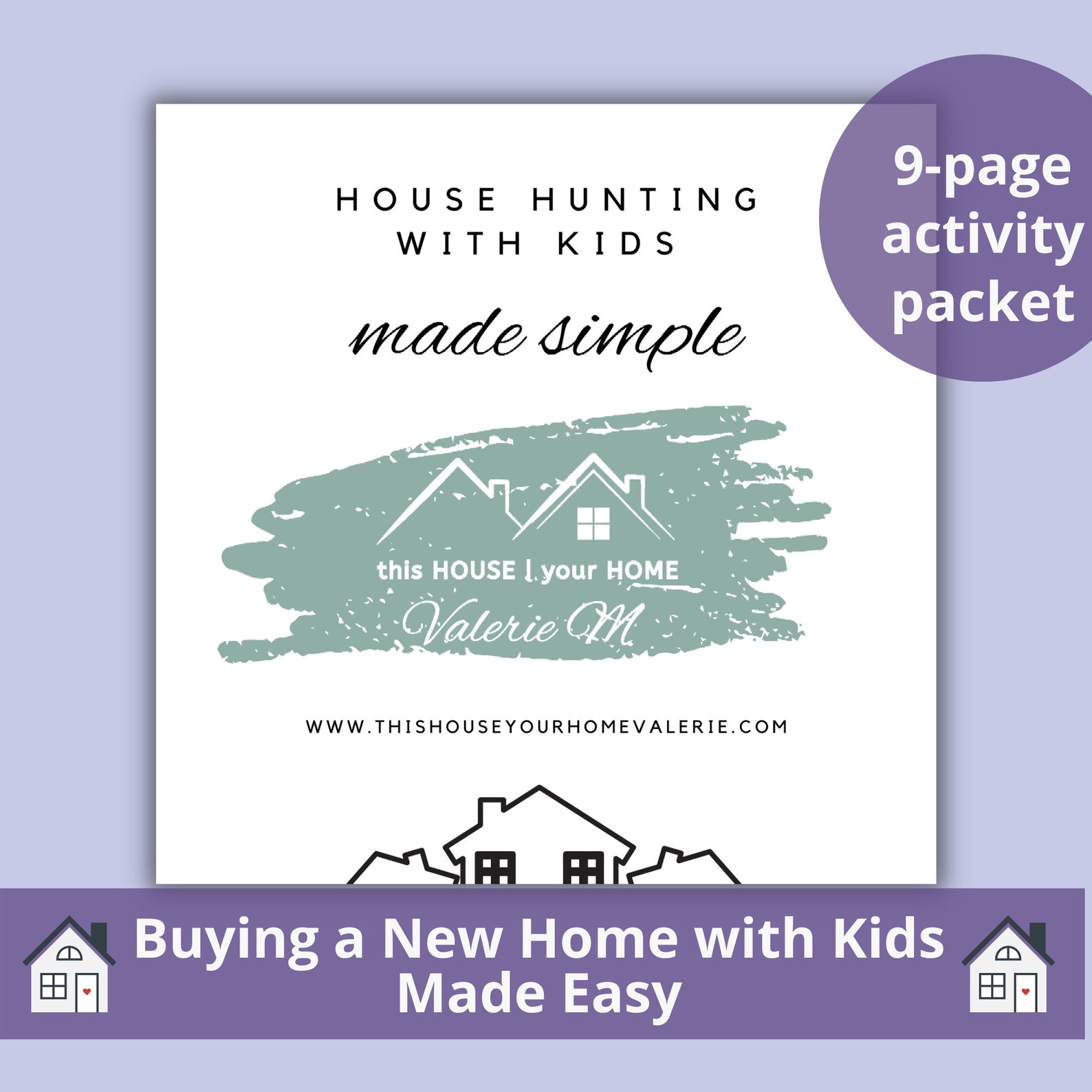 Home Buying Activity Packet FOR KIDS Real Estate Marketing | Real ...