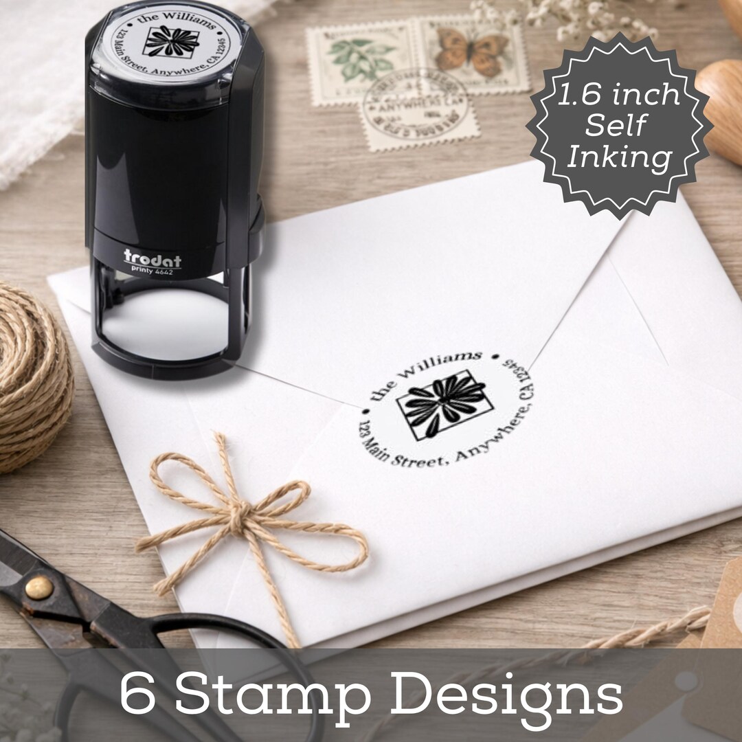 New Home Address Stamp Custom Self Inking Return Address Stamp ...