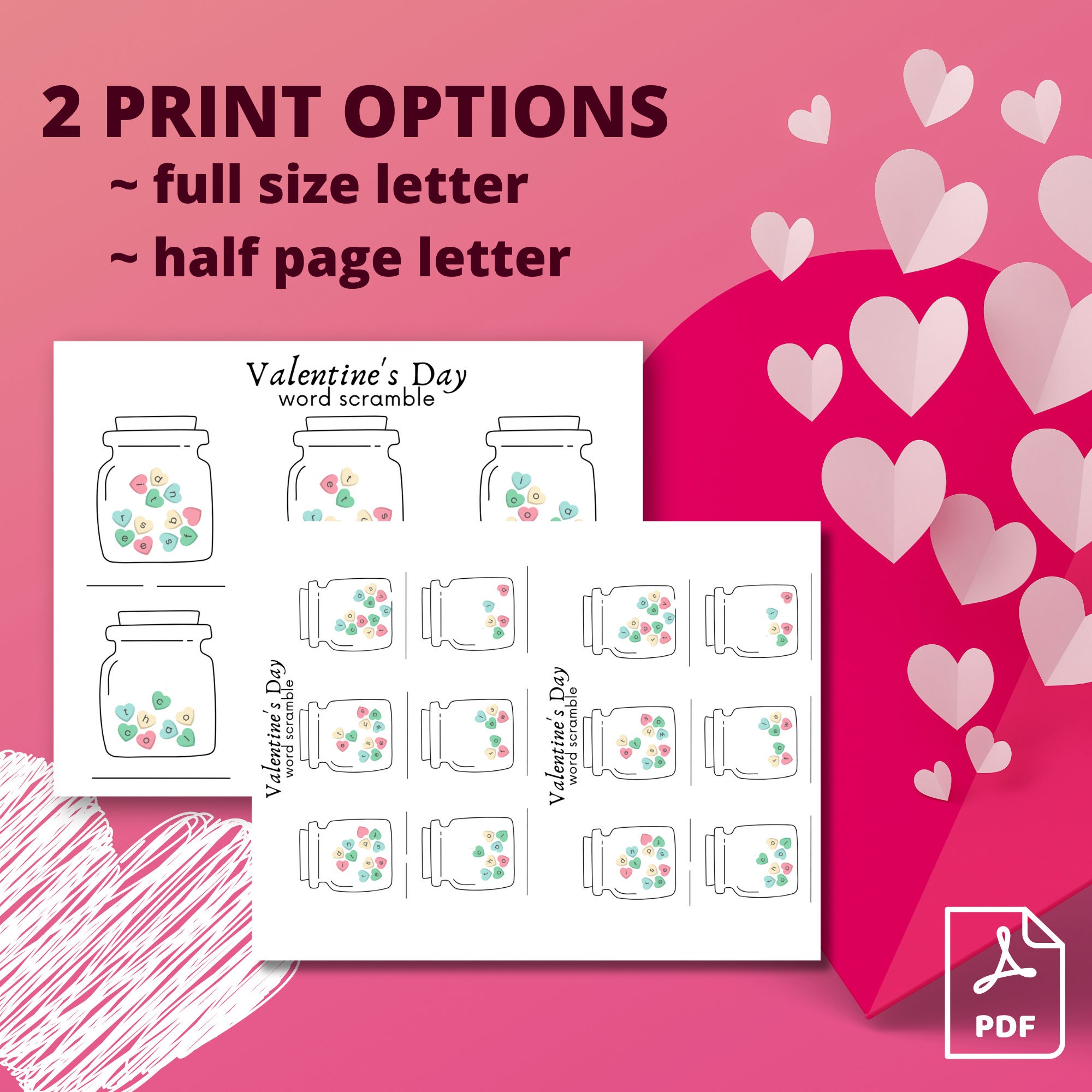 Valentines Day Activity Printable Valentines Day Activities for Kids ...