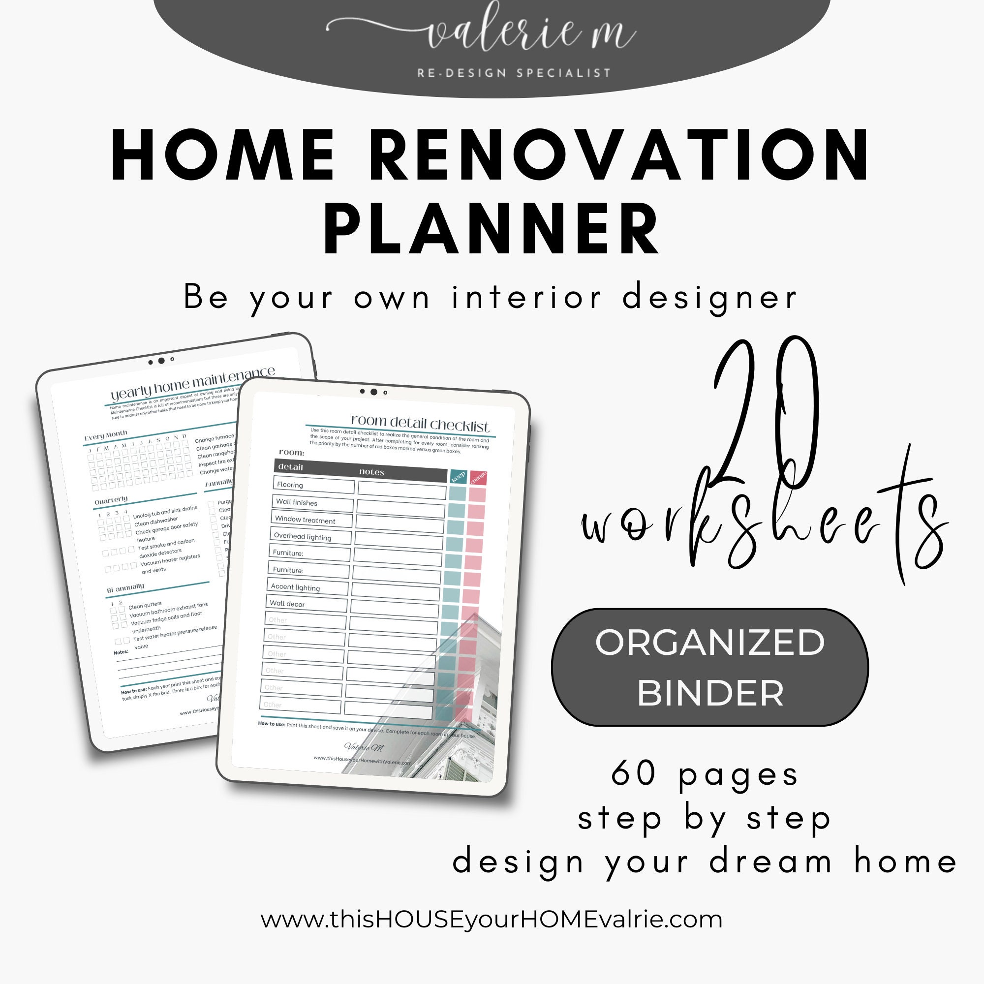 Home Decor Planner Interior Design Book Home Renovate Planner New ...