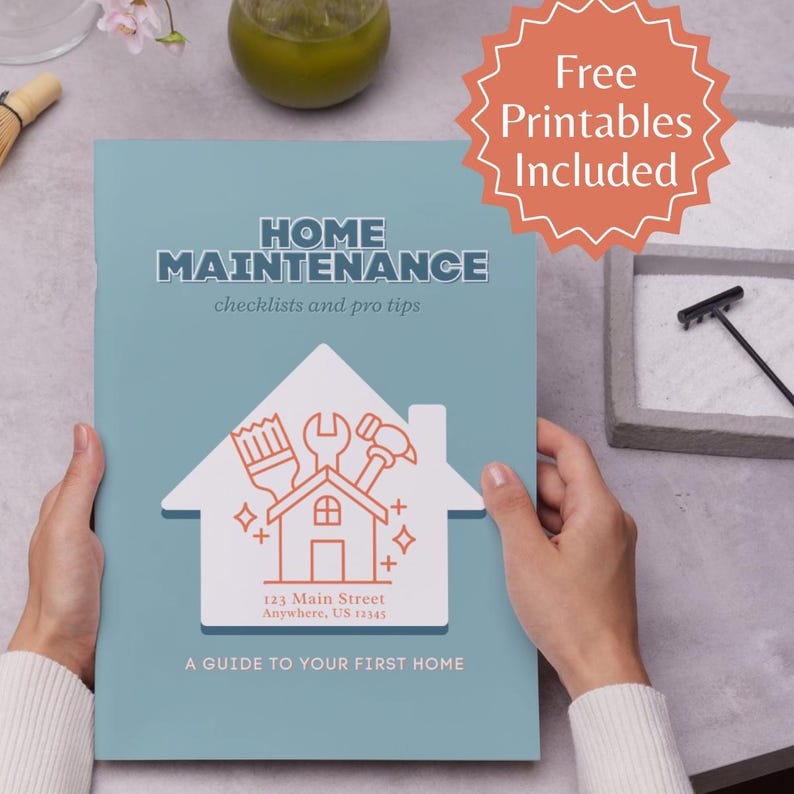 Personalized New Home Guide Book Maintenance Checklist Expense Tracker ...