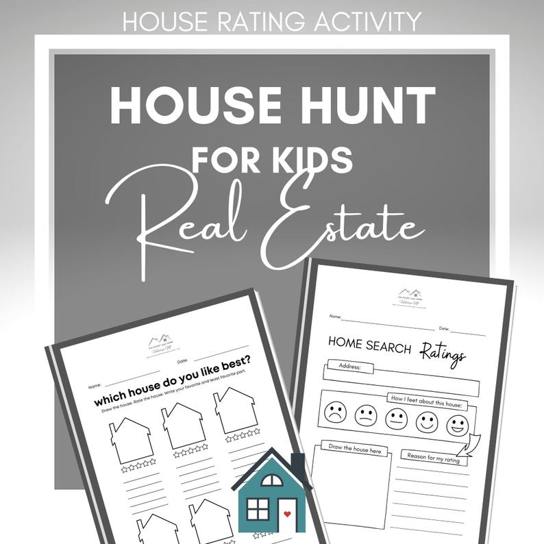 Home Buying Activity Packet FOR KIDS Real Estate Marketing | Real ...