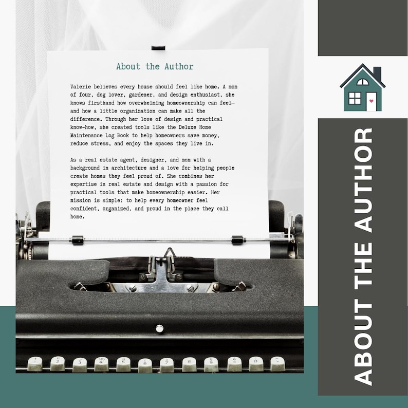 Personalized New Home Guide Book Maintenance Checklist Expense Tracker ...