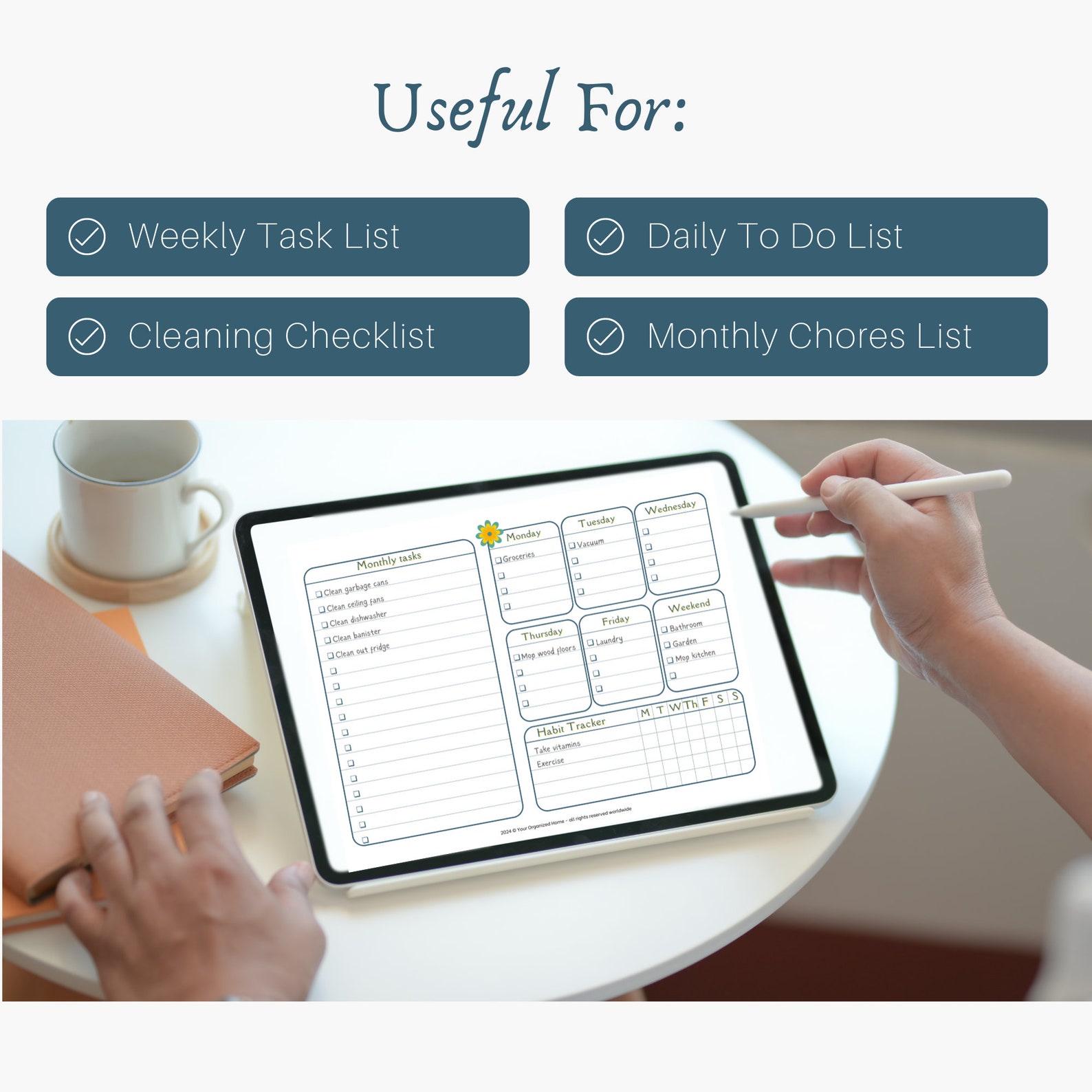 Editable Weekly To-do List | Task Tracker | Printable Weekly Task List ...