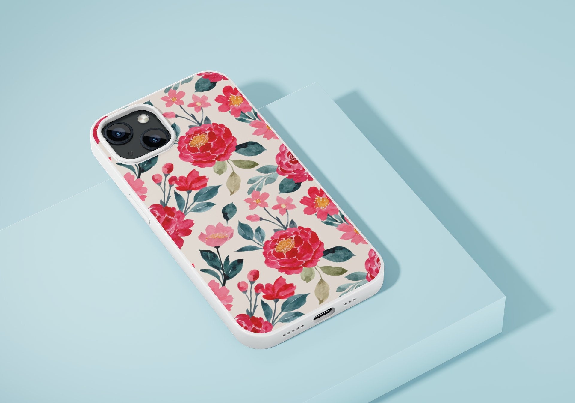 12 Floral Sublimation Templates for iPhone Cases, Floral Phone Cases ...