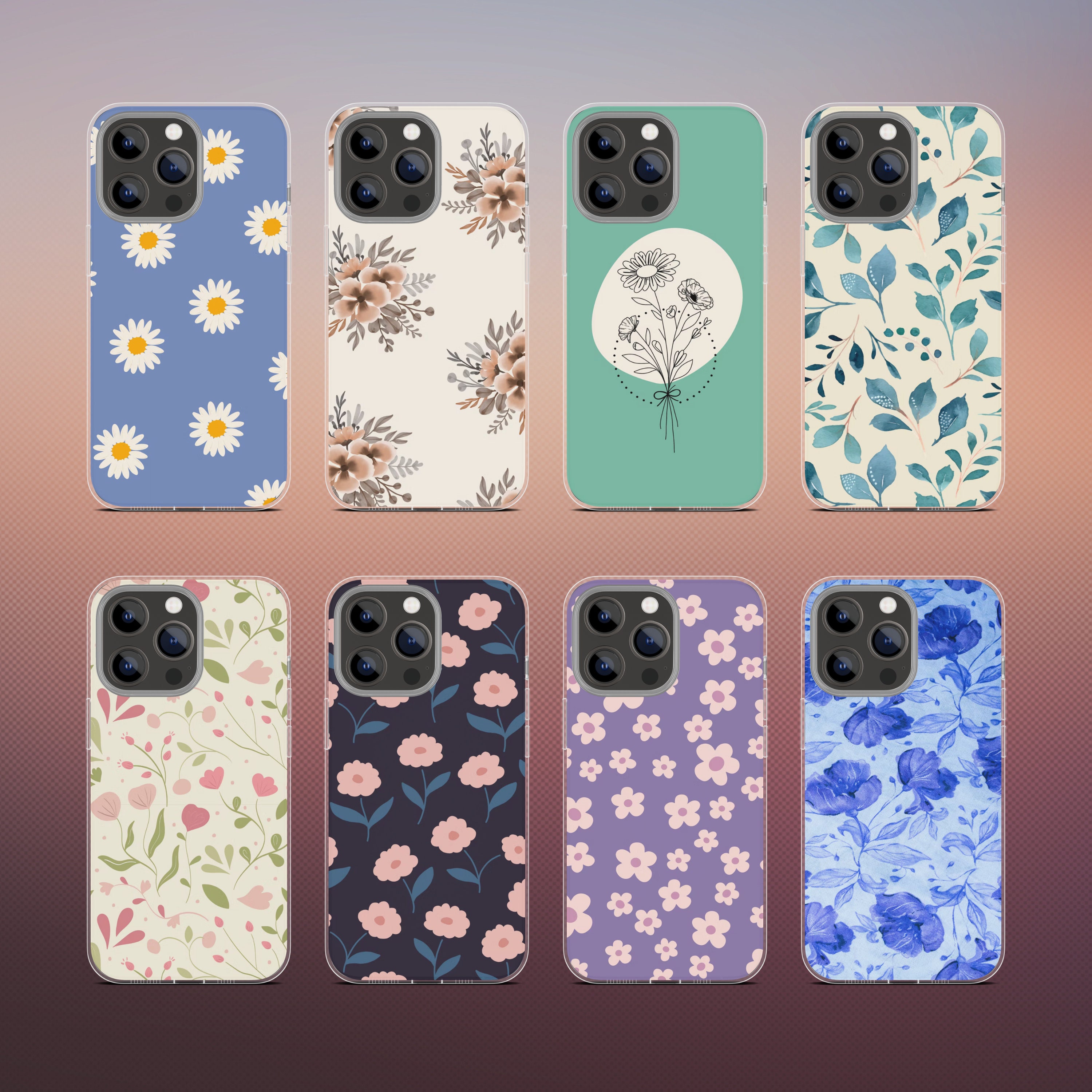 8 Floral Pattern Sublimation Phone Case Designs | Sublimation Phone ...