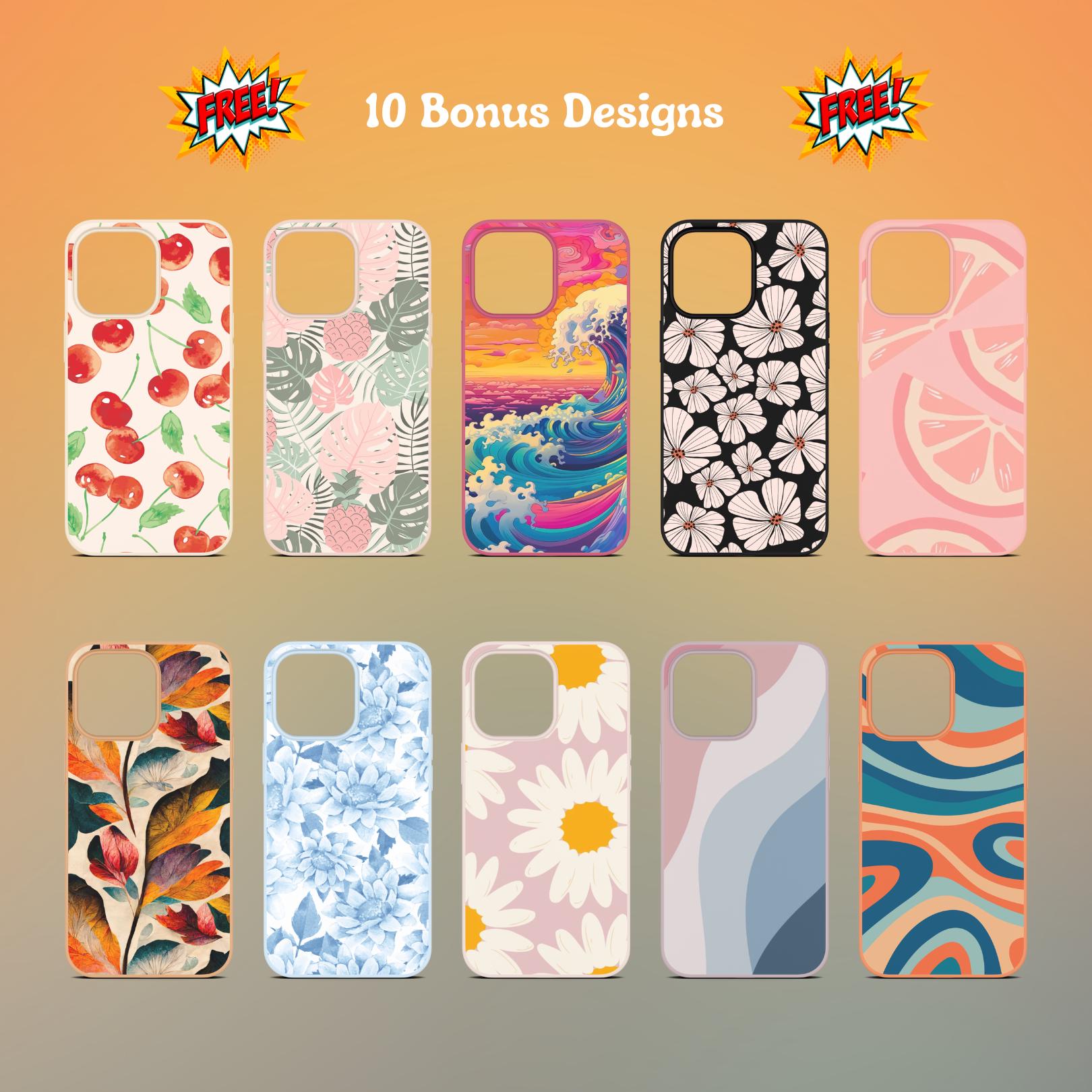 Cherry Sublimation Phone Case Designs, Coquette Aesthetic, Cherry Bows ...