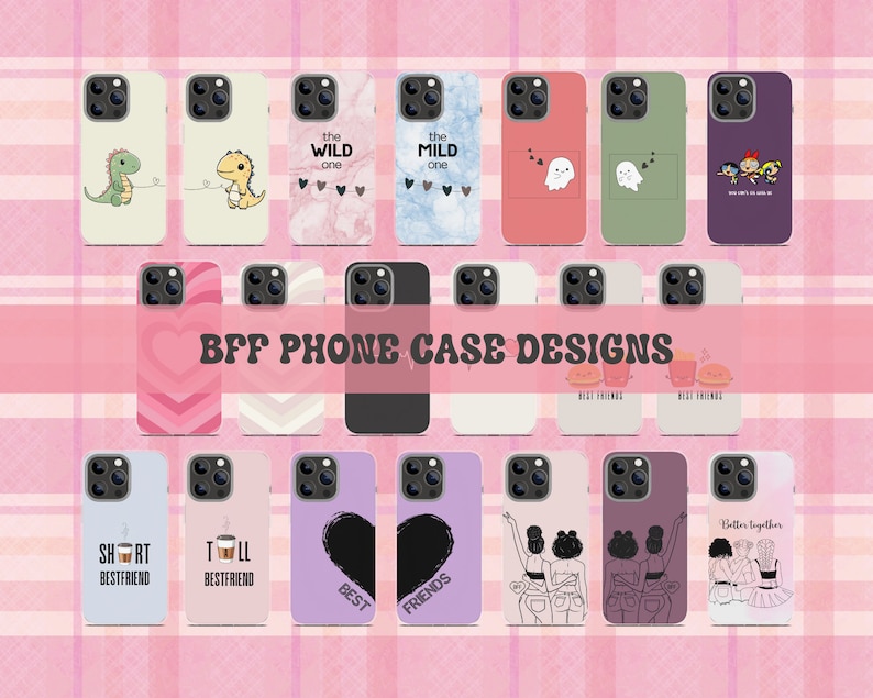 20 Best Friends Sublimation Templates for iPhone Cases, BFF Phone Cases ...