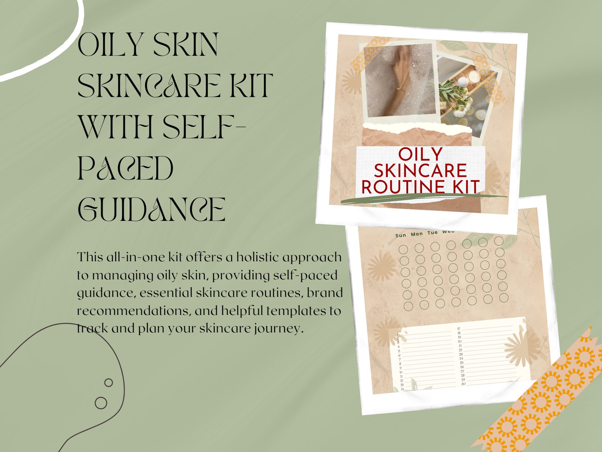 Shine Control: Oily Skin Skincare Kit With Self-paced Guidance.oily ...