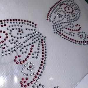 Rhinestone Hot Fix Iron on Crystal Diamante Patch BUTTERFLY WINGS ...