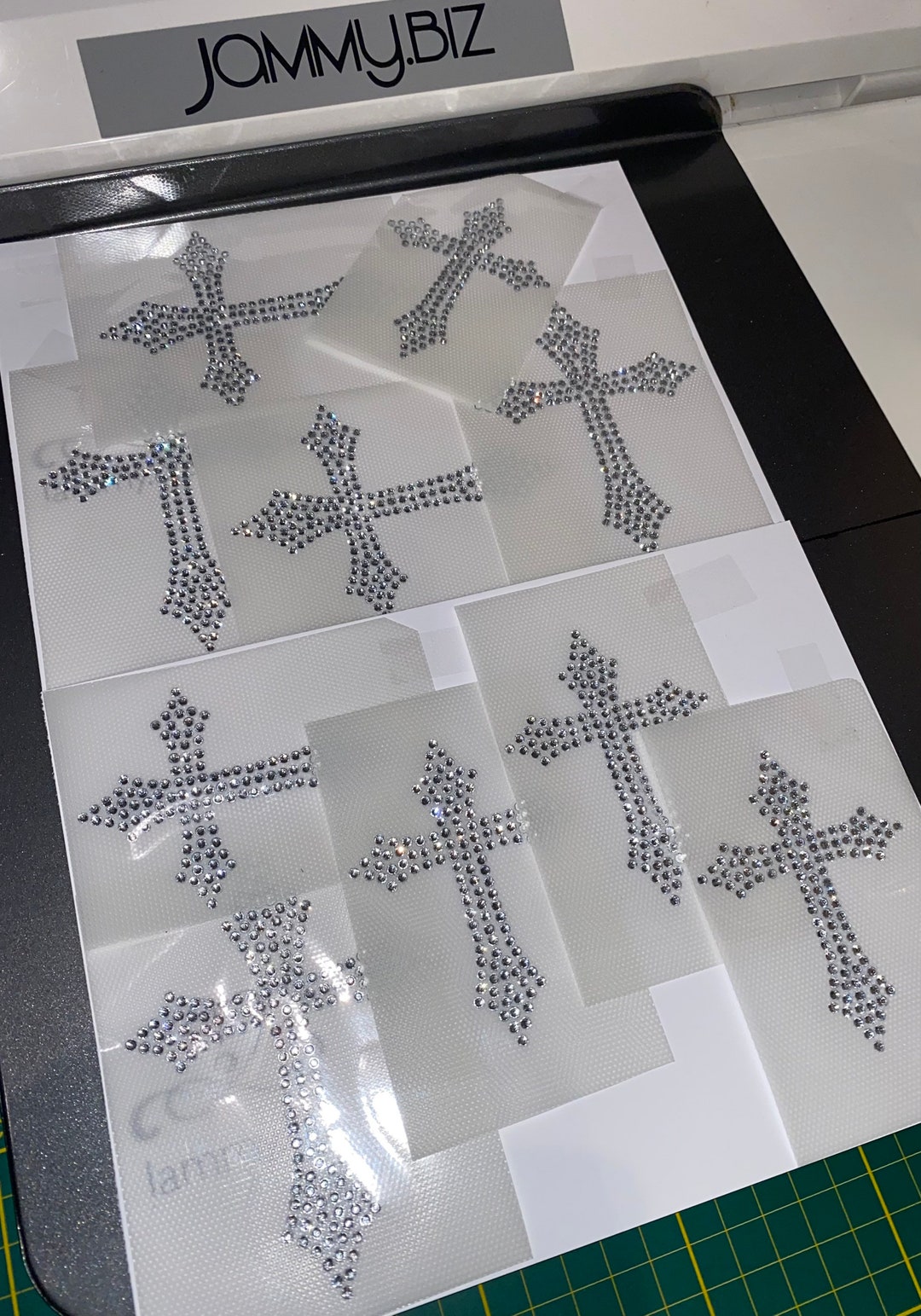 Rhinestone Hot Fix Heat Iron on Diamanté Transfer Crystal Patch Gothic ...