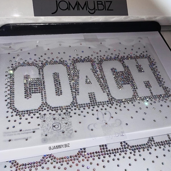 Rhinestone Cheer Coach Jacket - Etsy