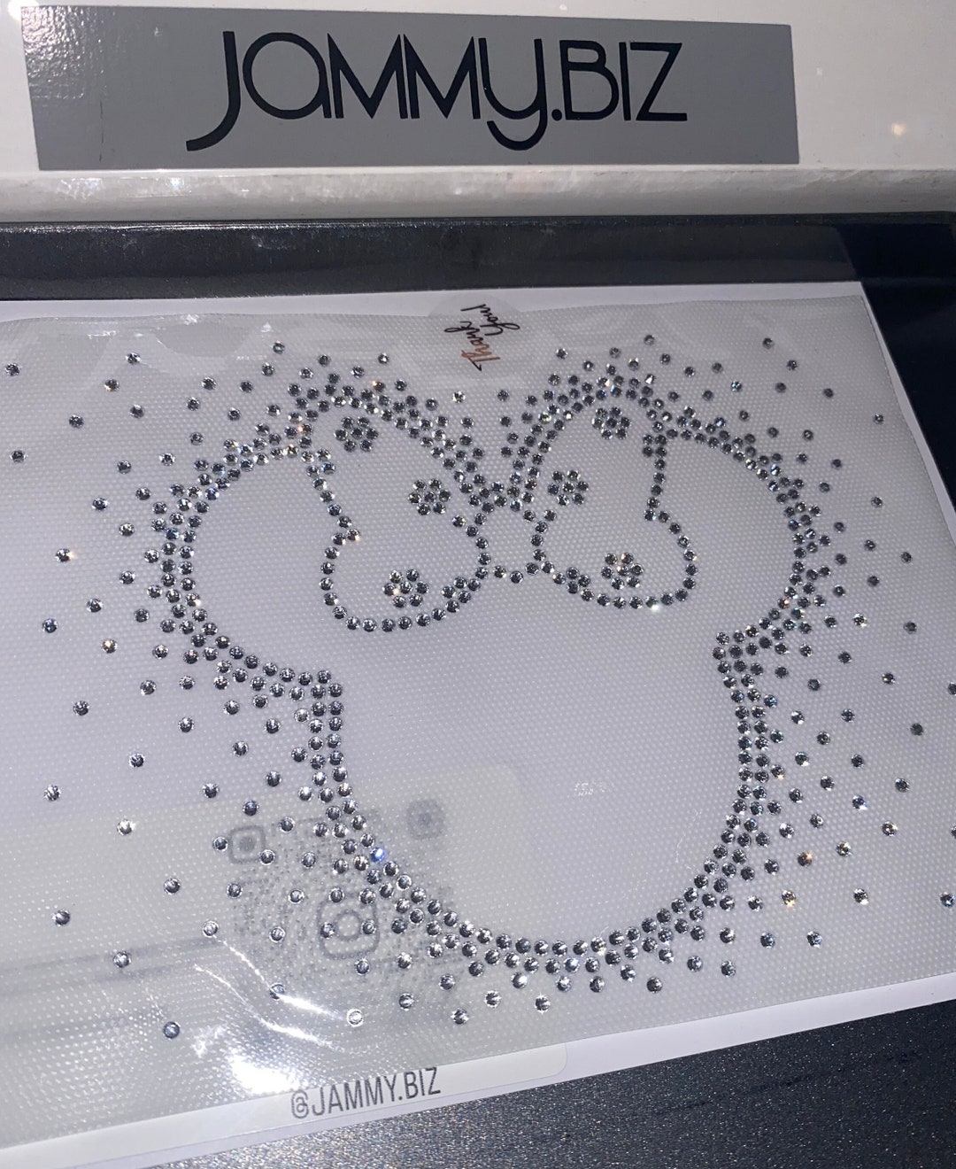 NEW Scatter Minnie Minnie Mouse Hot Fix Rhinestone Iron on Heat Bling ...