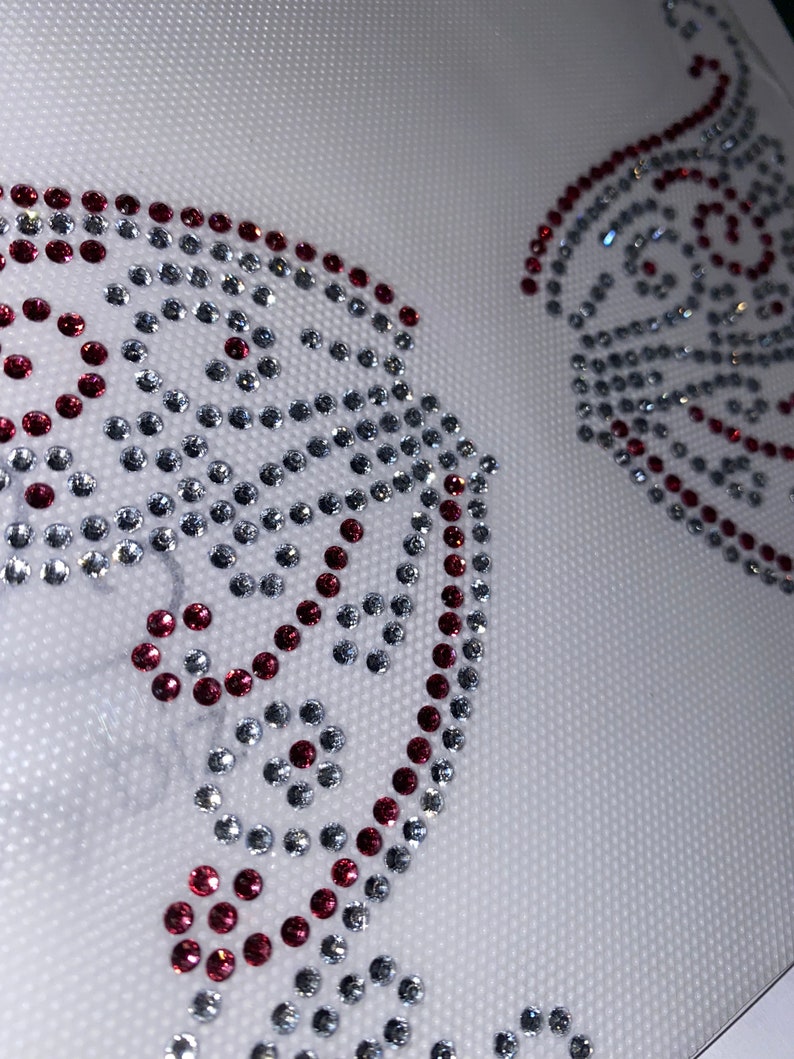 Rhinestone Hot Fix Iron on Crystal Diamante Patch BUTTERFLY - Etsy