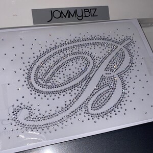 Capital Letter B, Full Word Bluma****, or Large B Hot Fix Iron on Heat ...