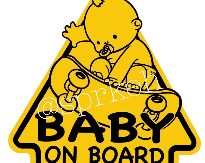 Baby on Board Sticker / Car Decal - Etsy