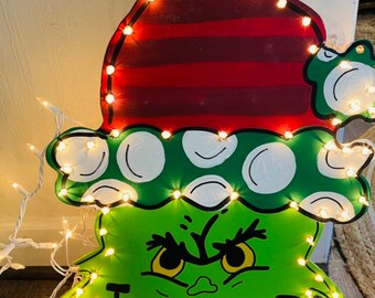 Grinch Tree Topper - Etsy