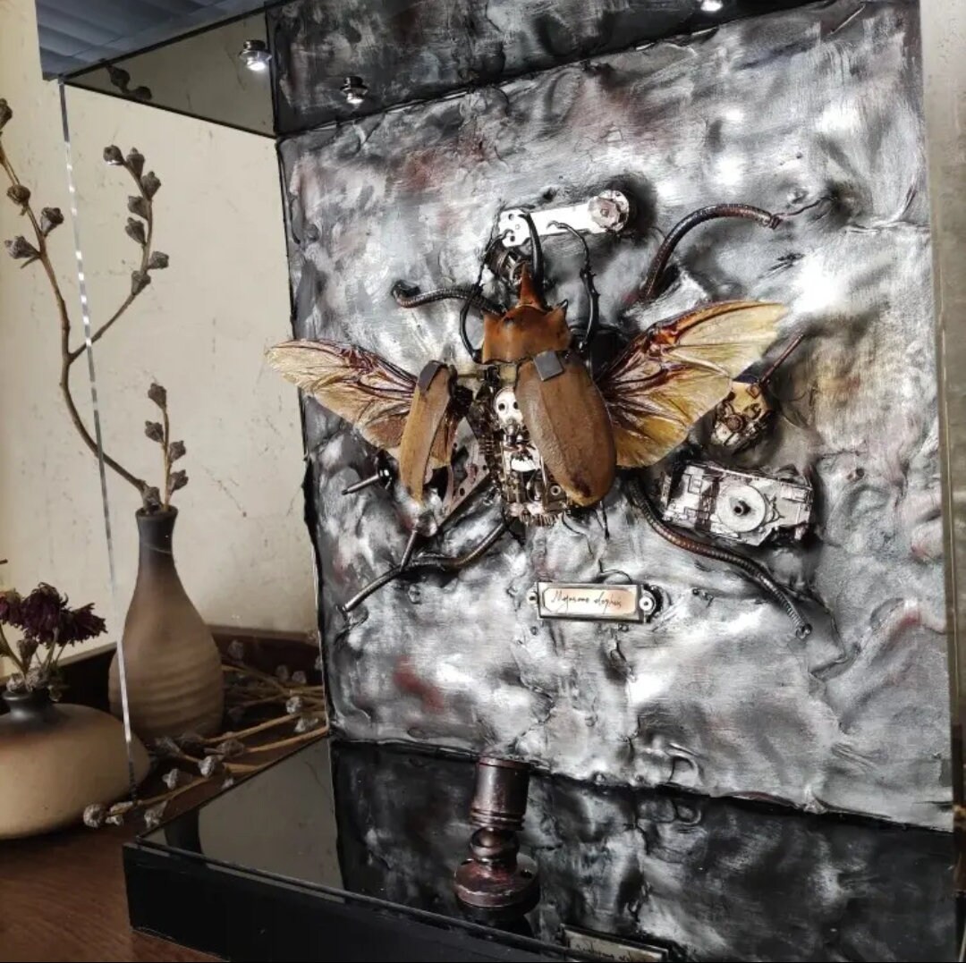 Handmade Steampunk Beetles Scrappy Punk Mechanical Beetle Megasoma ...