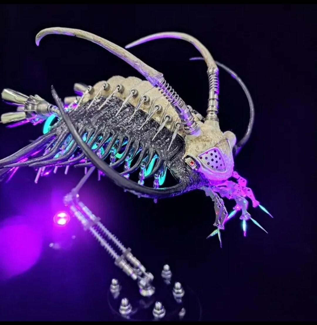 Handmade Trilobite Steampunk Table Lamp Steampunk Mechanical Industrial ...