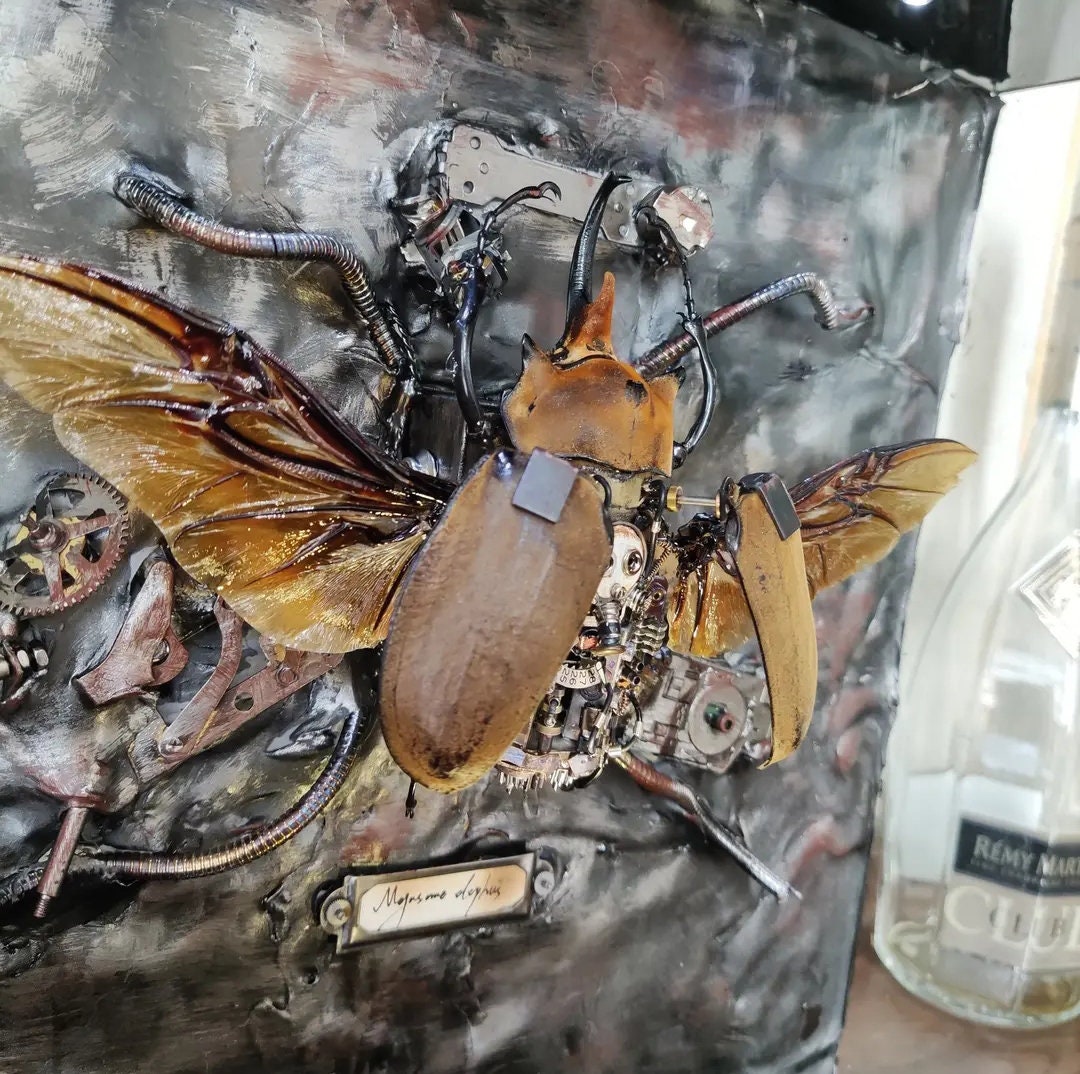 Handmade Steampunk Beetles Scrappy Punk Mechanical Beetle Megasoma ...