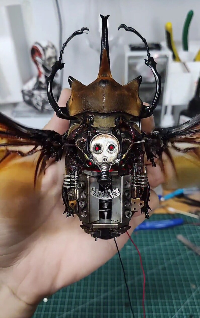 Handmade Steampunk Beetles Scrappy Punk Mechanical Beetle Megasoma ...