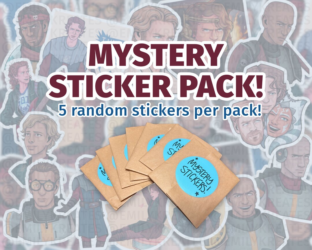 Mystery Sticker Pack - Etsy