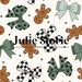 Christmas Bows Seamless Pattern, Gingerbread Bows Seamless Design, Cute ...