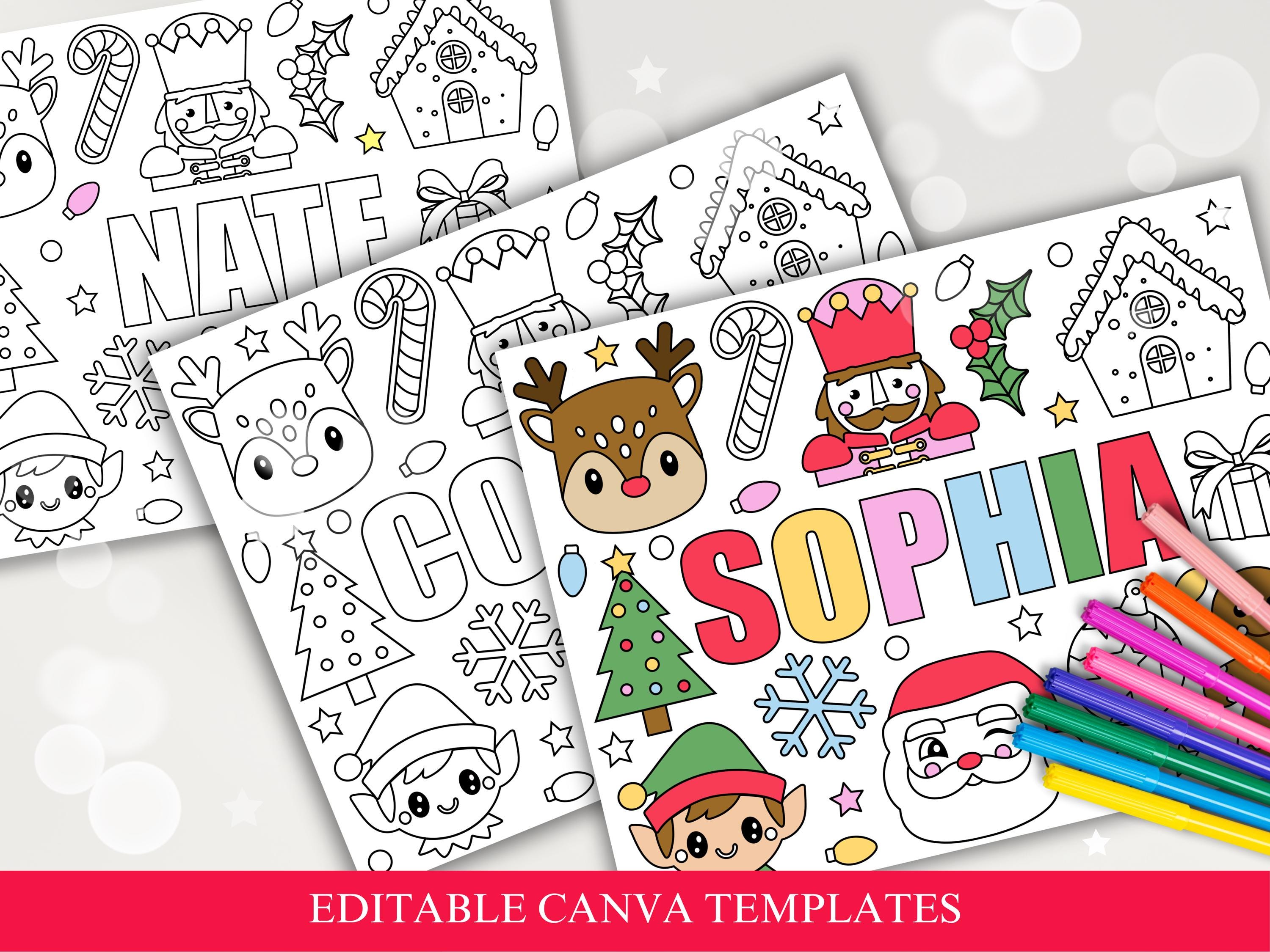 Editable Christmas Colouring Page for Children, Digital Classroom ...