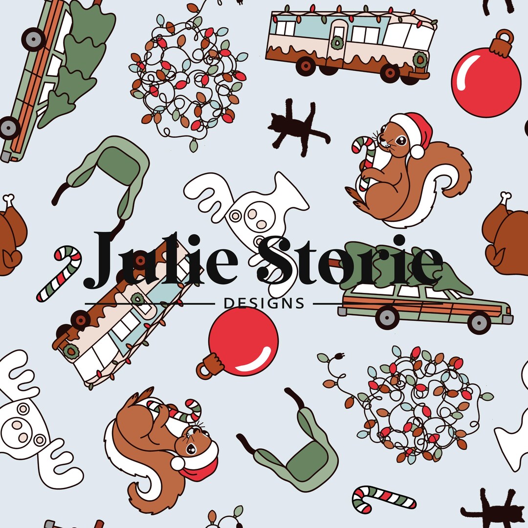 Christmas Holiday Seamless Pattern, Christmas Car Seamless Design ...