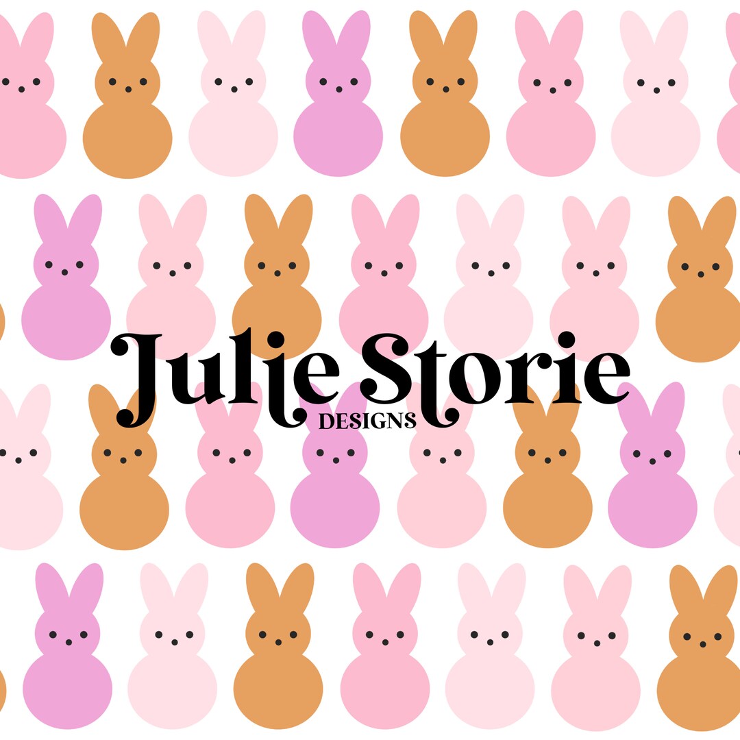 Pink Easter Bunnies Seamless Repeat Pattern for Fabric Sublimation - Etsy