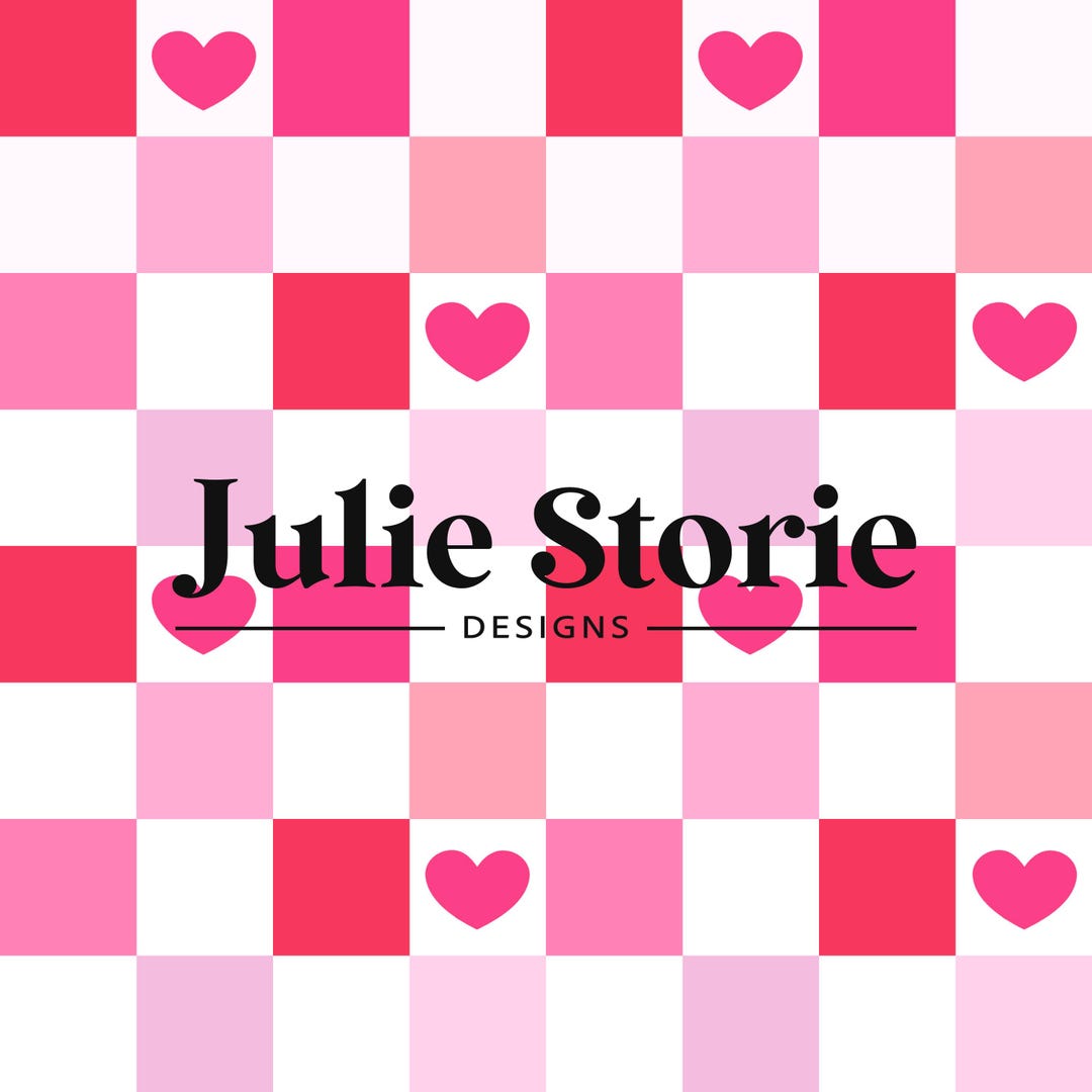 Valentines Checkers Seamless Pattern, Pink Checkers Seamless Design ...