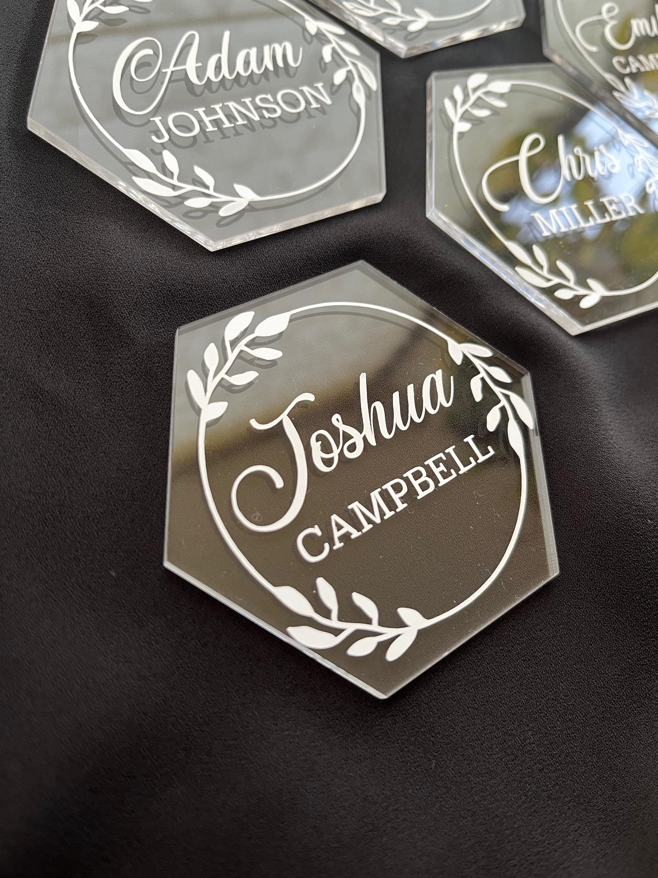 Acrylic Hexagon Place Cards - Etsy