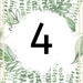 Modern Botanical Leaf Succulent Classroom Number Posters - Etsy