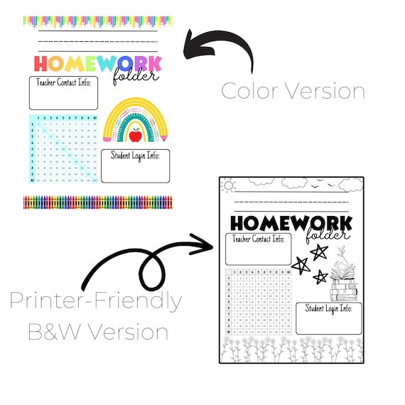 Homework Folder Clipart Black And White W Logo Folder Black | Western