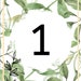 Modern Botanical Leaf Succulent Classroom Number Posters - Etsy