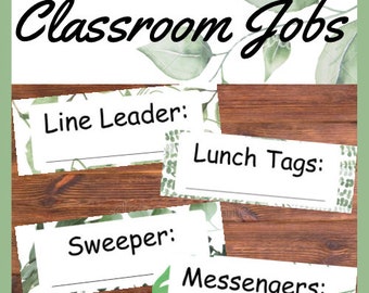 Modern Botanical Leaf Succulent Classroom Number Posters - Etsy