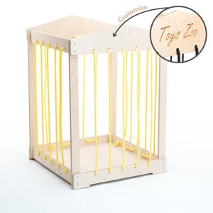 Toy Zoo Organizer | Soft Toy Storage Cage | Freestanding Plush Animal ...