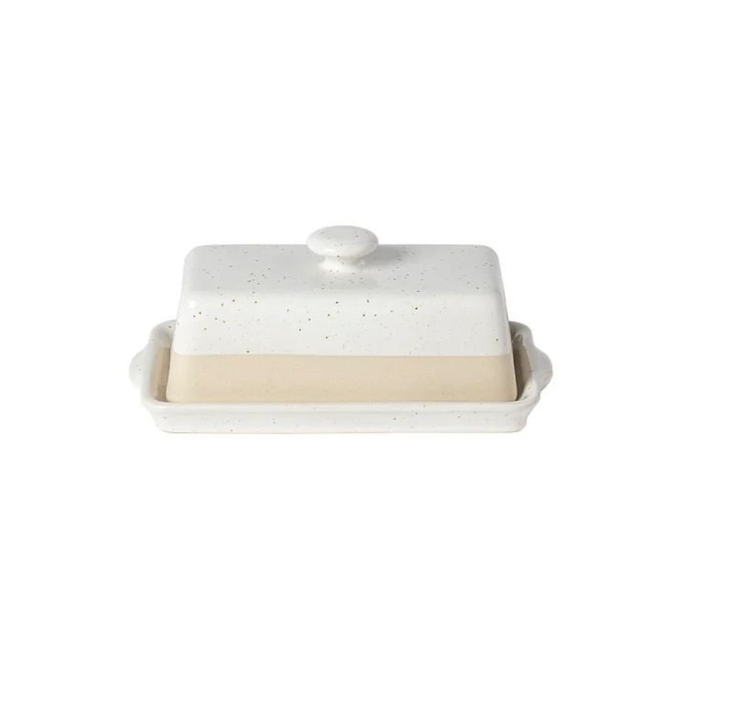 White Rectangular Butter Dish W/lid - Etsy