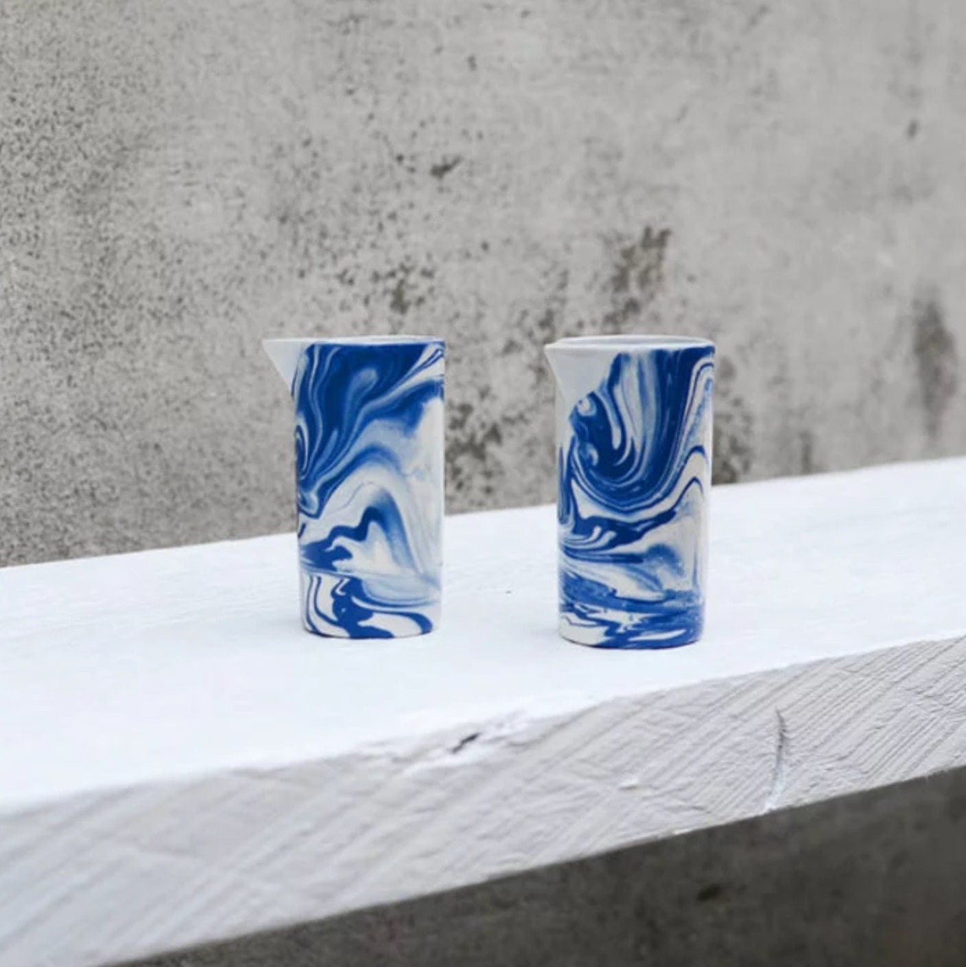 Marbled Ceramic Small Table Pouring Jug - Etsy