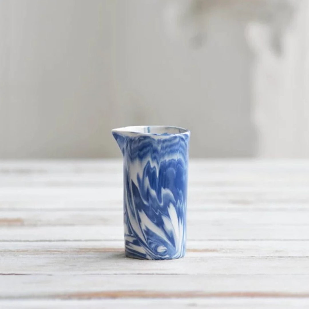 Marbled Ceramic Small Table Pouring Jug - Etsy