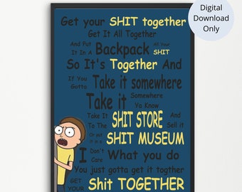 Rick and Morty Backpack - Etsy UK