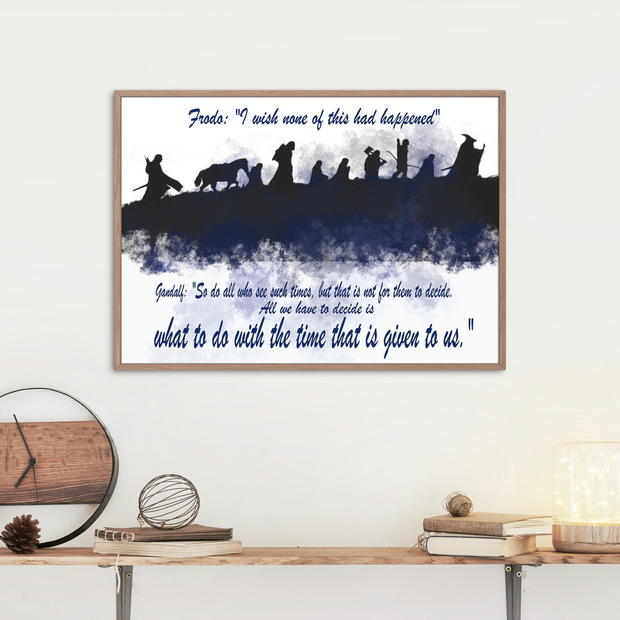 LOTR Gandalf Motivational Quote - Decide What to Do With the Time Given ...