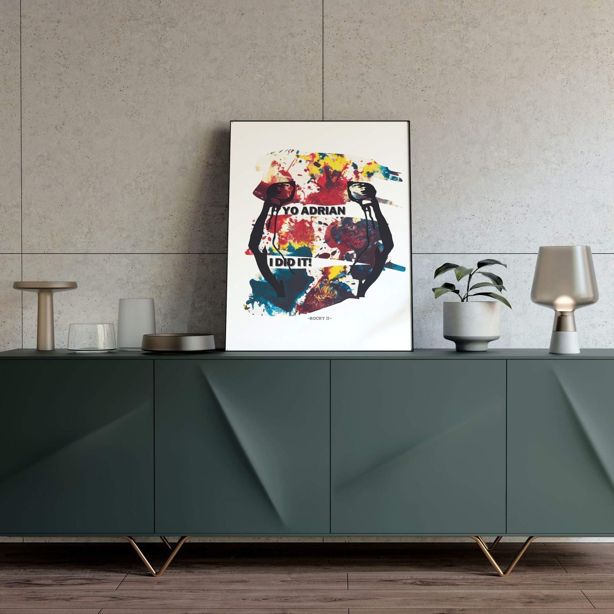 Rocky II ~ Yo Adrian, I Did It Quote Wall Art ~ Instant Download - Etsy