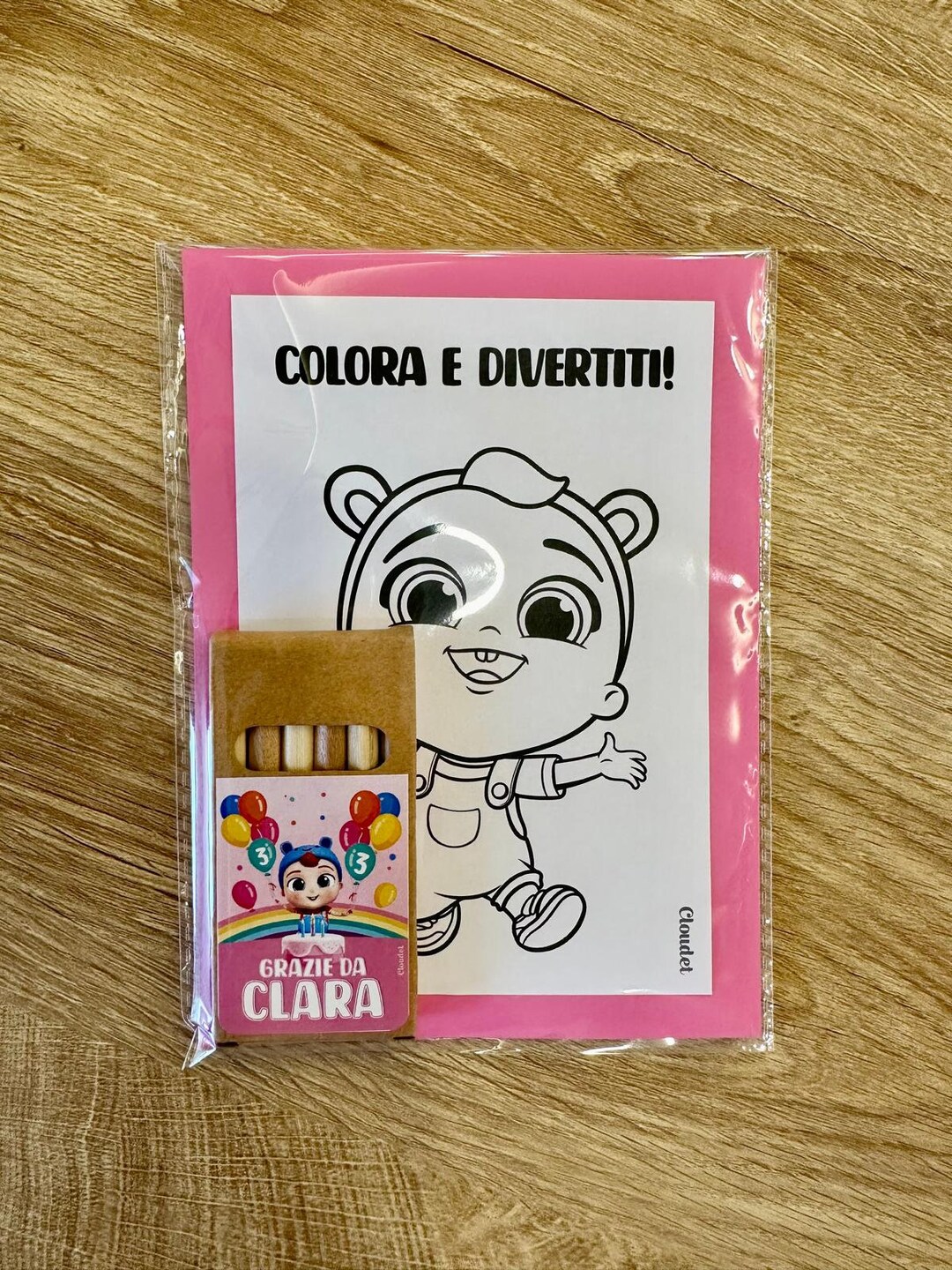 Coloring Kit With Crayon Pack, Theme of Your Choice, Birthday, Gift for ...