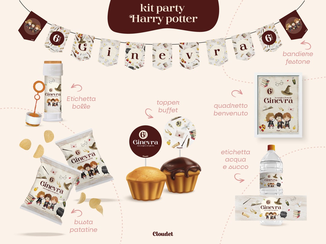 HARRY PARTY KIT Digital Birthday Party, Digital Birthday Party Kit ...